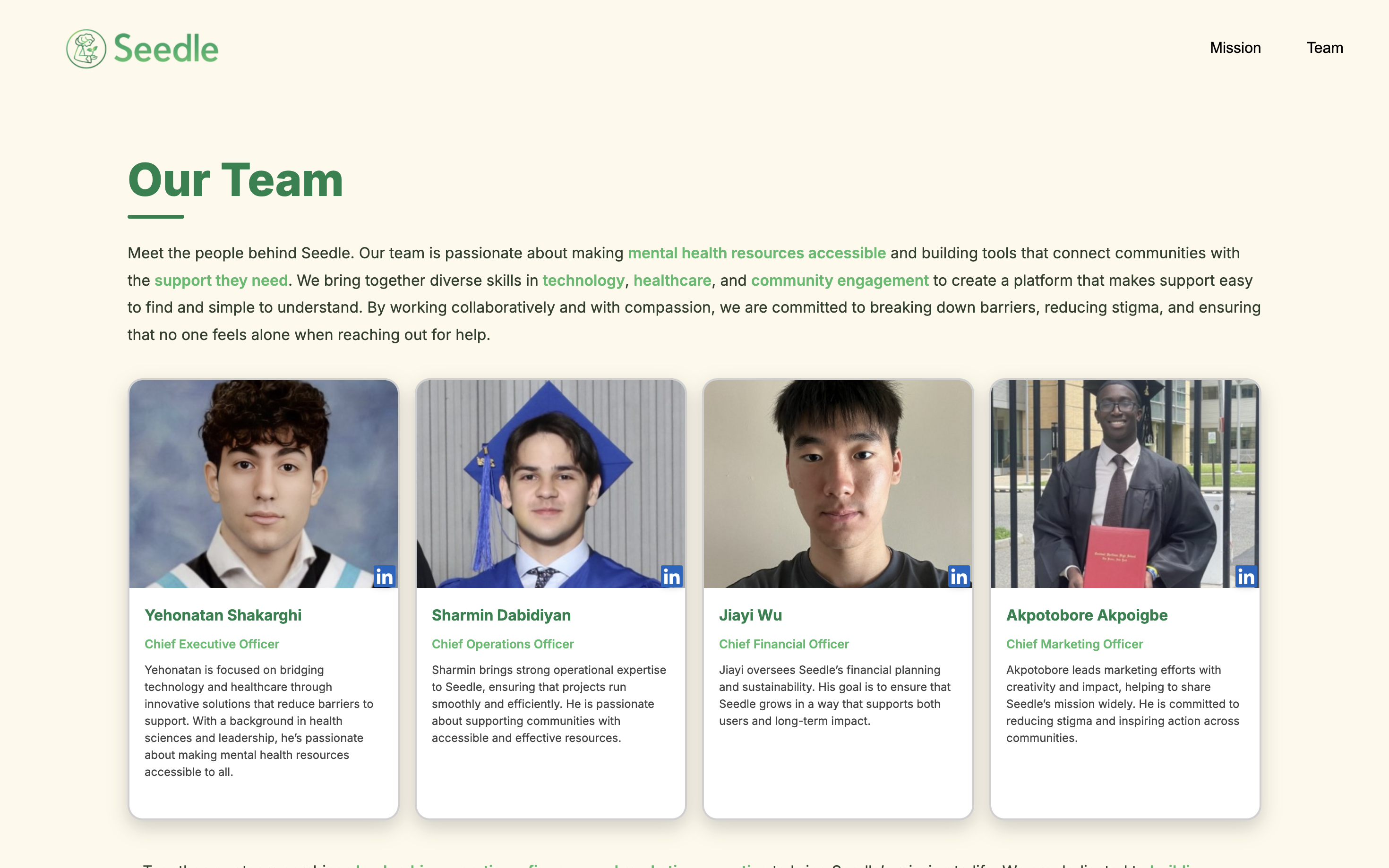 Seedle | Meet the Team
